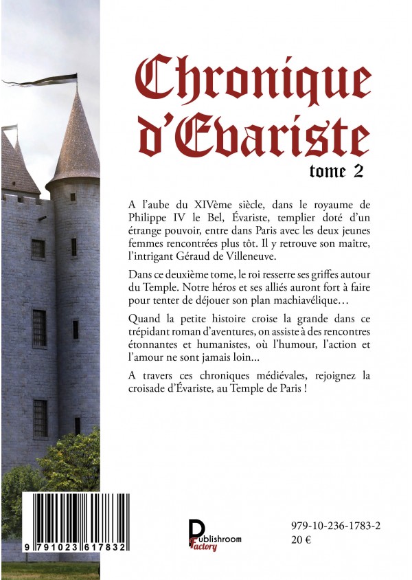 Chronique d'Evariste, Le temple de Paris Tome 2 de Seth Horvath