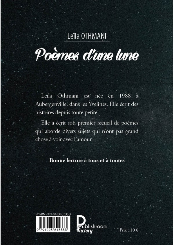 Poèmes d'une lune - Leila Othmani