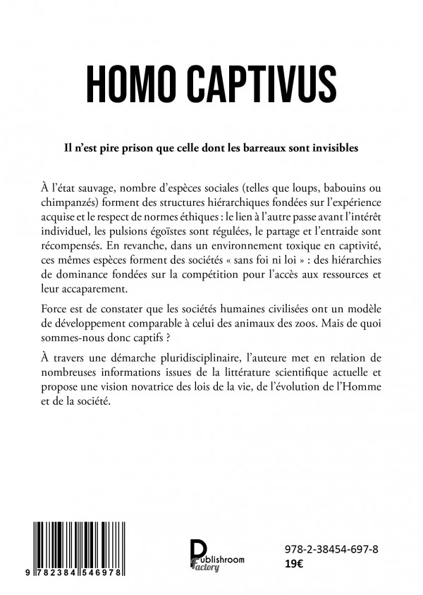 HOMO CAPTIVUS de HÉLÈNE HÉDIN