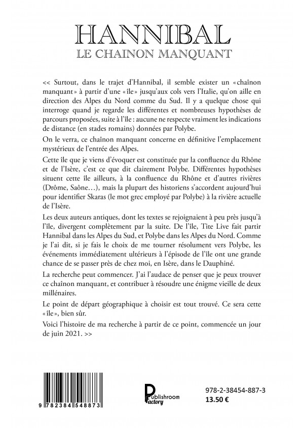 HANNIBAL LE CHAINON MANQUANT de MAZZONI DAVID