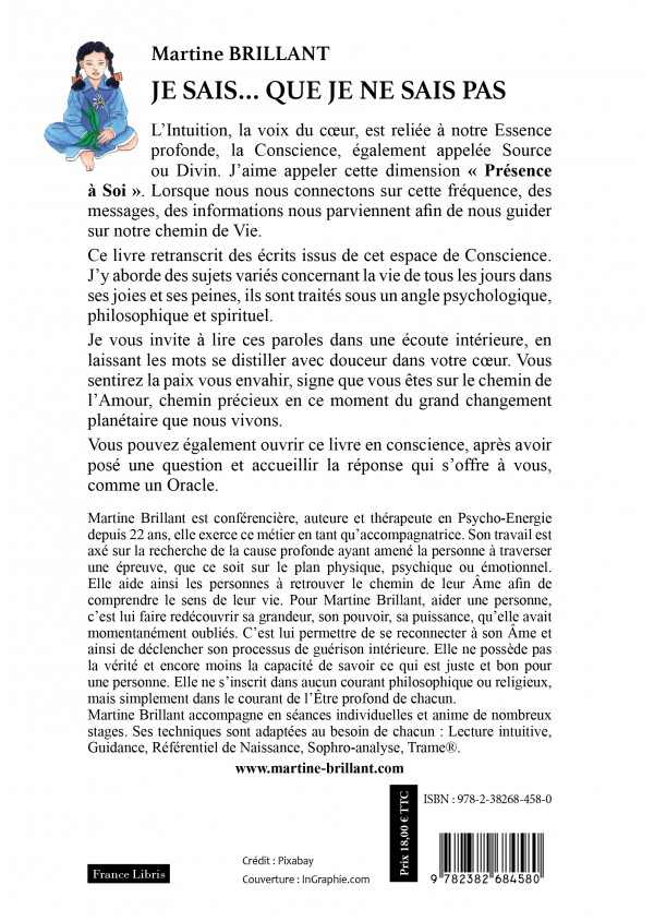 Je sais.. Que je ne sais pas de Martine BRILLANT