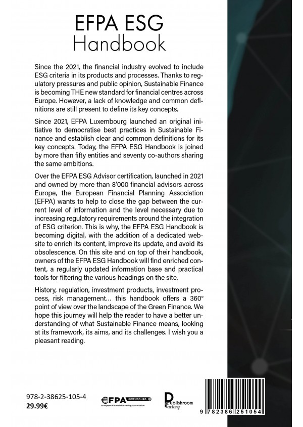 EFPA ESG Handbook de Collective of authors