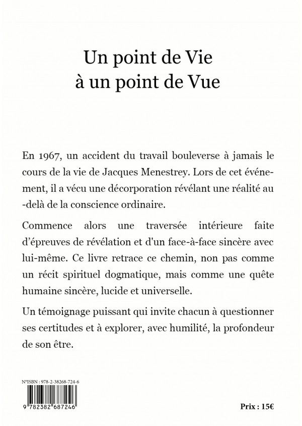 Un point de Vie à un point de Vue de Jacques Menestrey