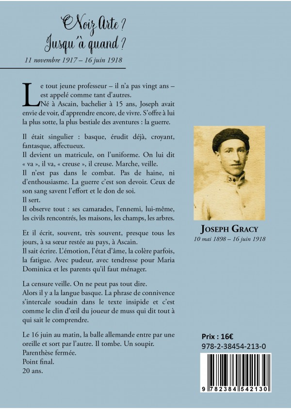 Noiz Arte ? Jusqu'à quand ? de Joseph Gracy
